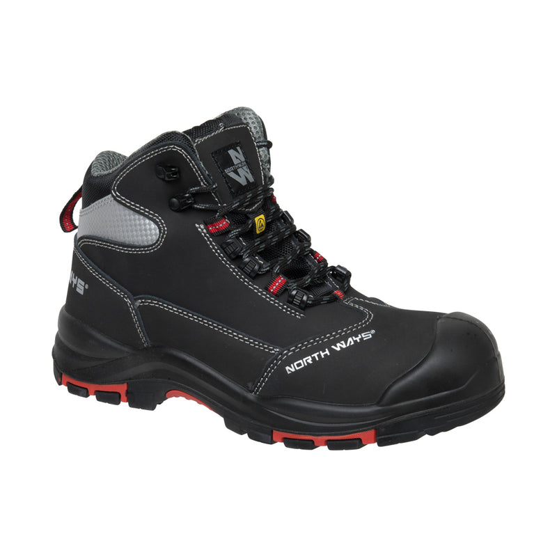 TRINIDAD - HIGH-TOP SAFETY SHOES - 7027 | Black